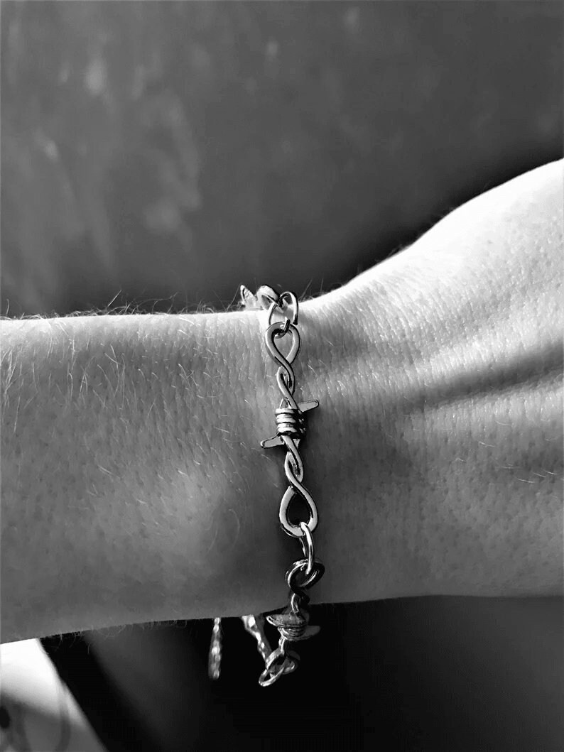 Barbed Wire Look Bracelet - Etsy