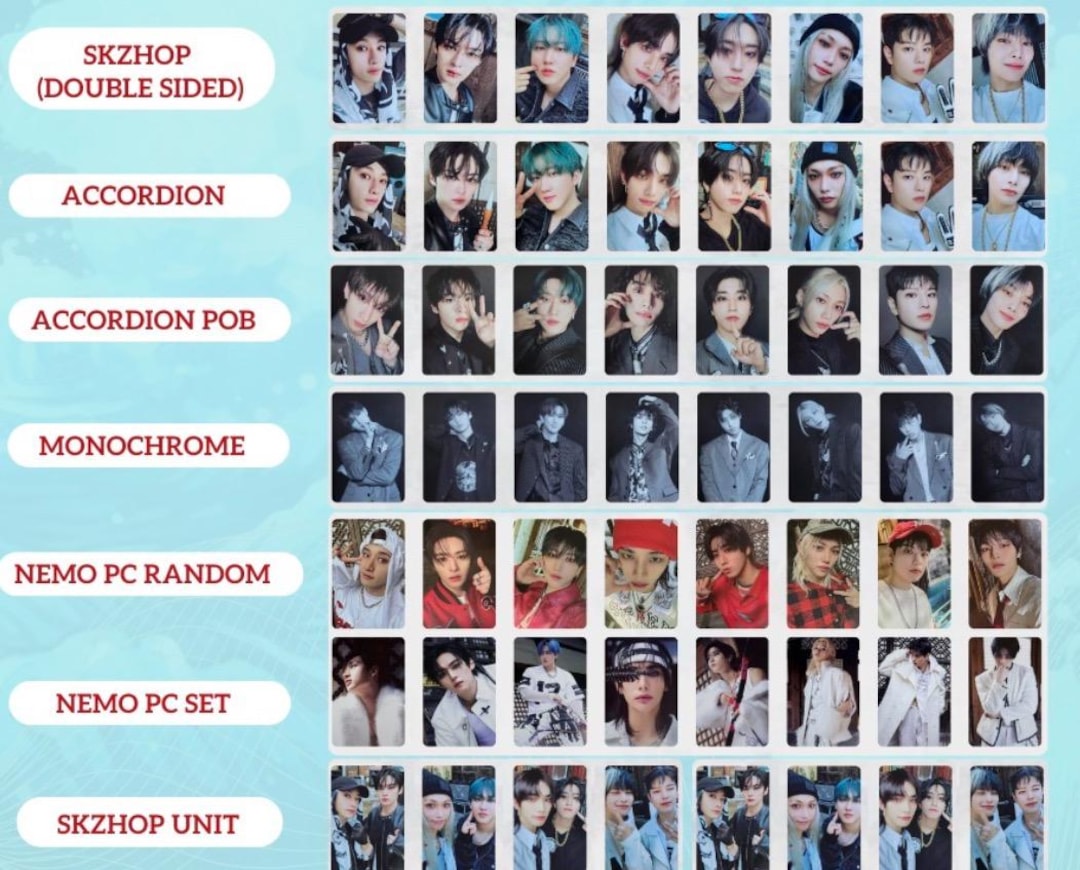 Official Stray Kids SKZHOP Album Pcs and Pobs - Etsy