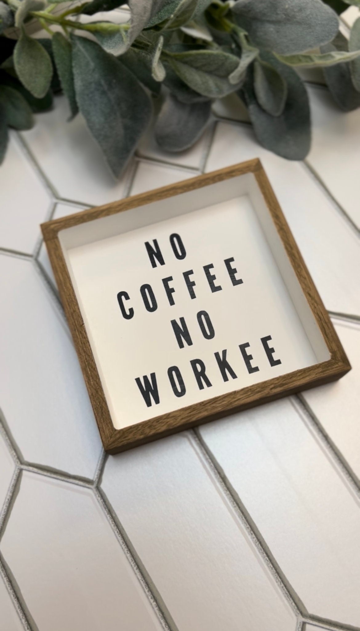 No Coffee No Work Office Coffee Sign Funny Coffee Sign - Etsy