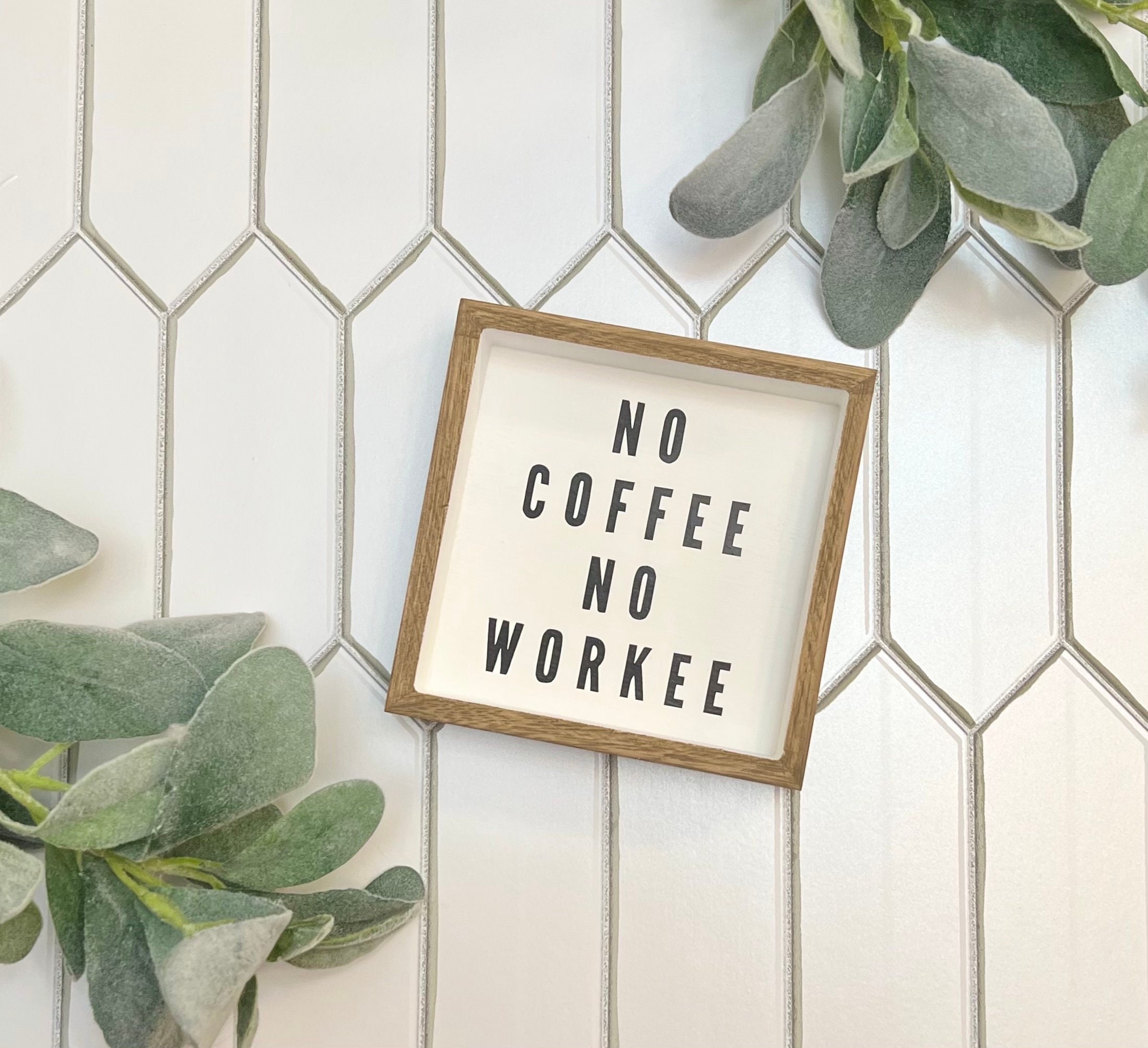 No Coffee No Work Office Coffee Sign Funny Coffee Sign - Etsy