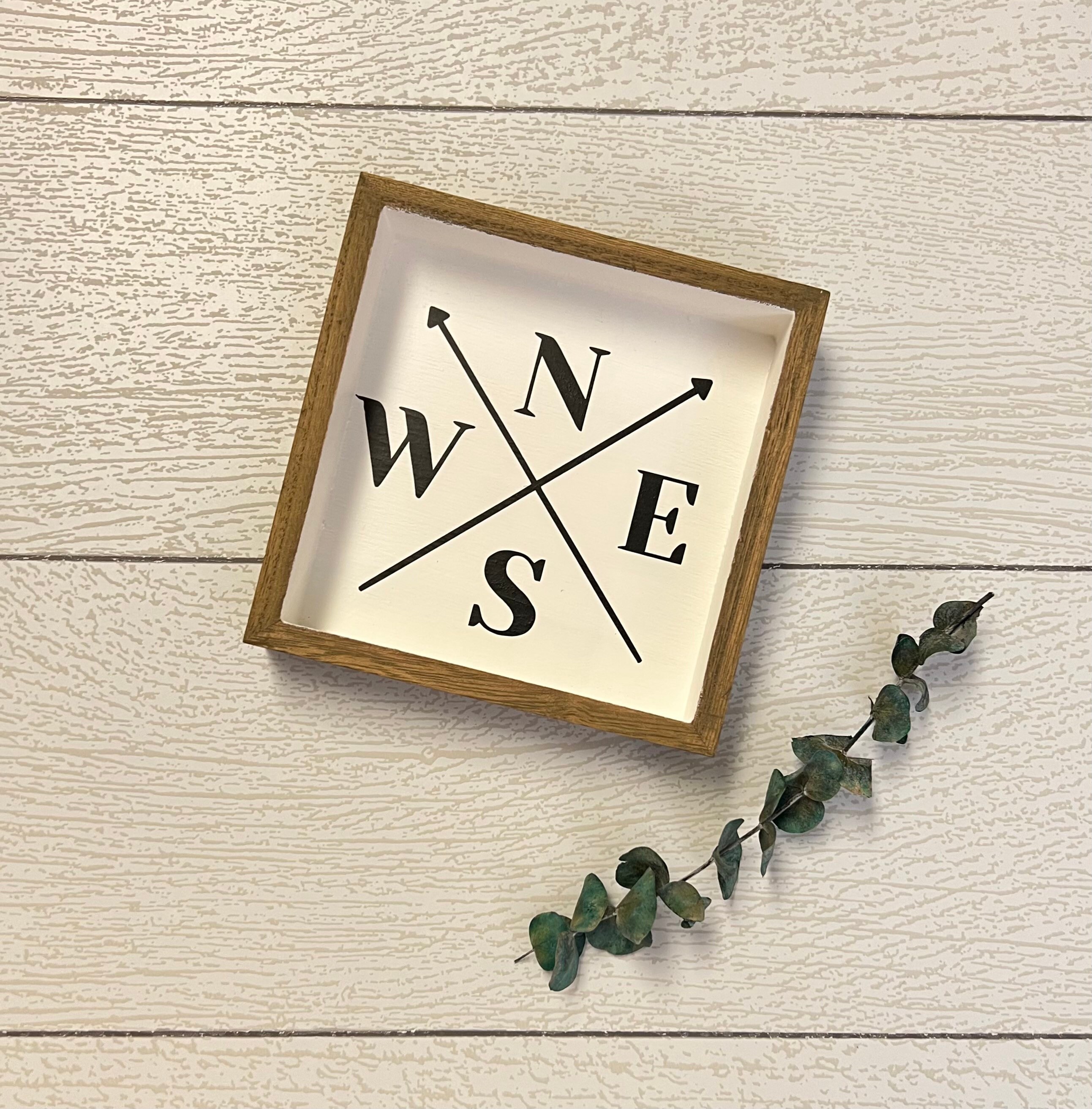 Compass Sign Nautical Compass Sign Tiered Tray Sign - Etsy