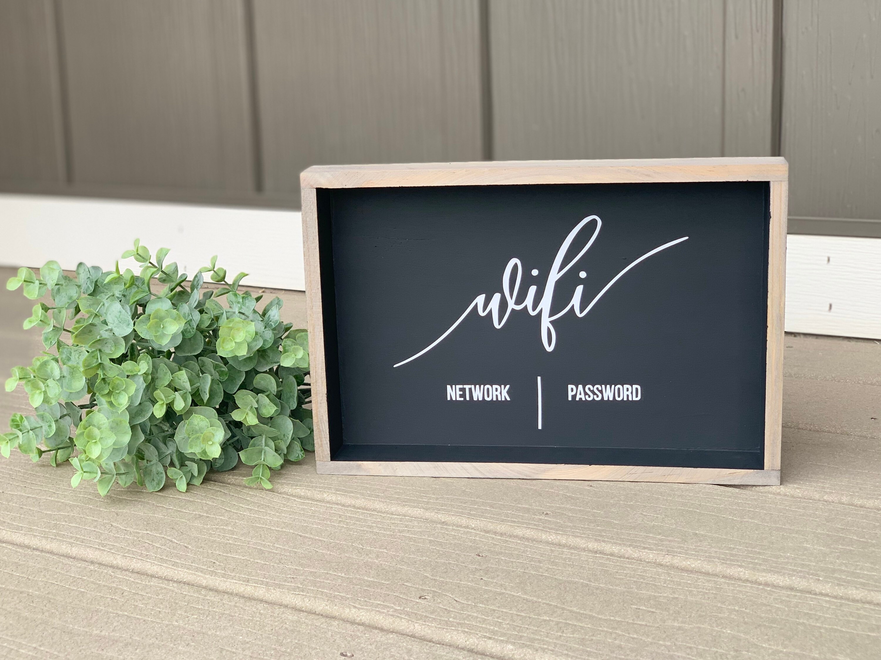 Wall Hangings Home & Living WiFi Sign But First WiFi Sign WiFi Password ...