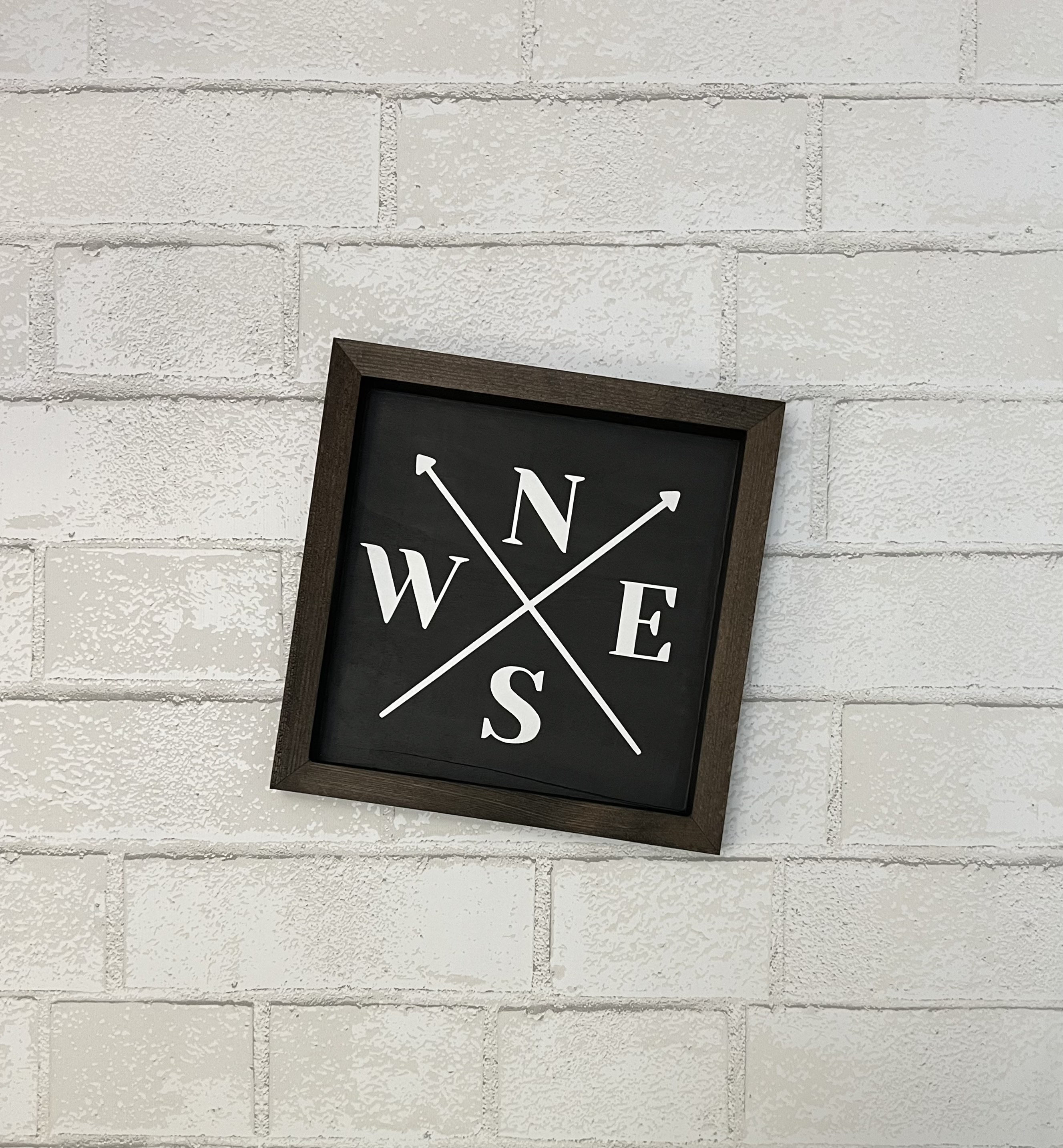 Compass Sign Nautical Compass Sign Tiered Tray Sign - Etsy