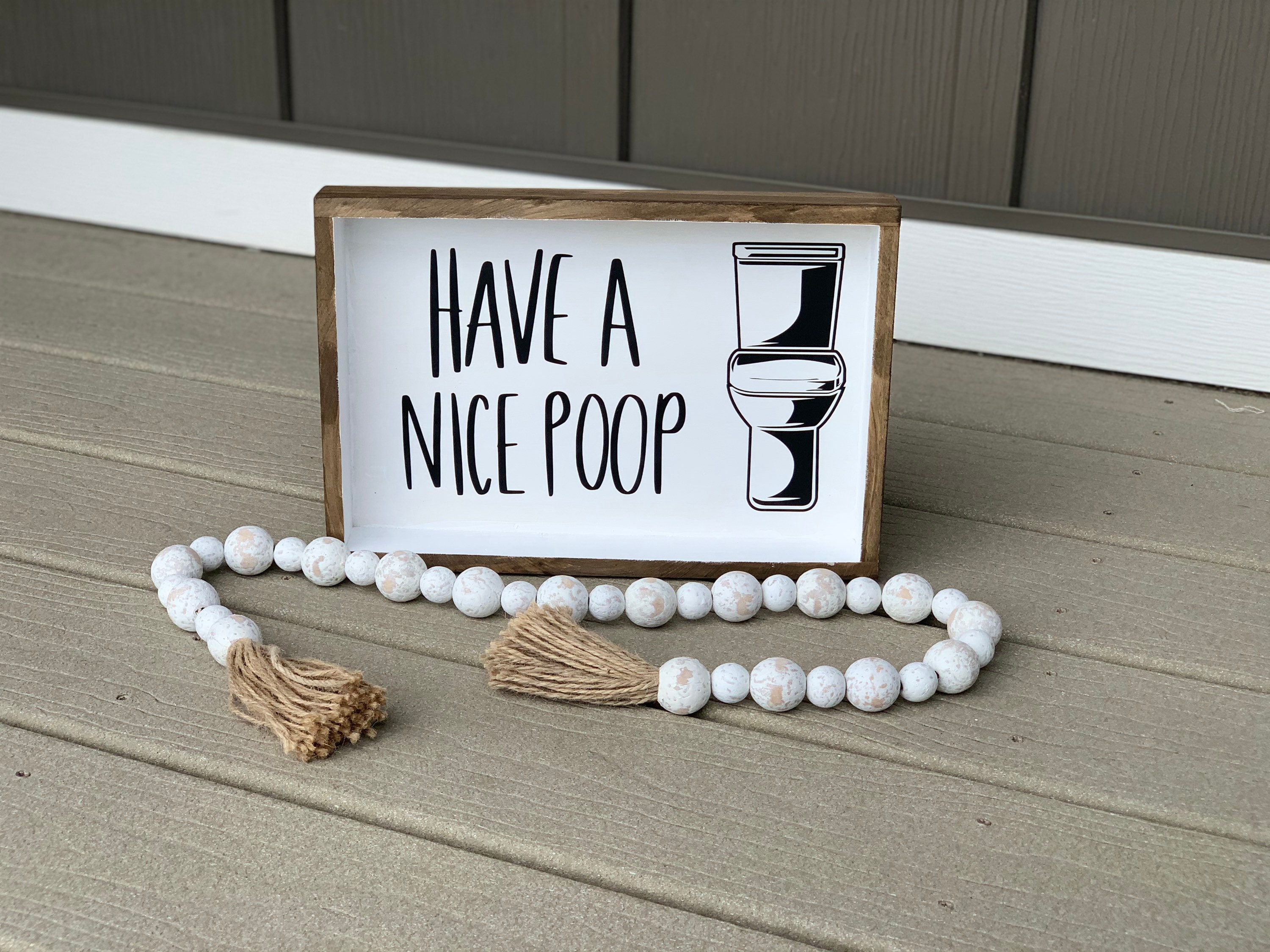 Have a Nice Poop Sign Bathroom Sign Restroom Decor | Etsy