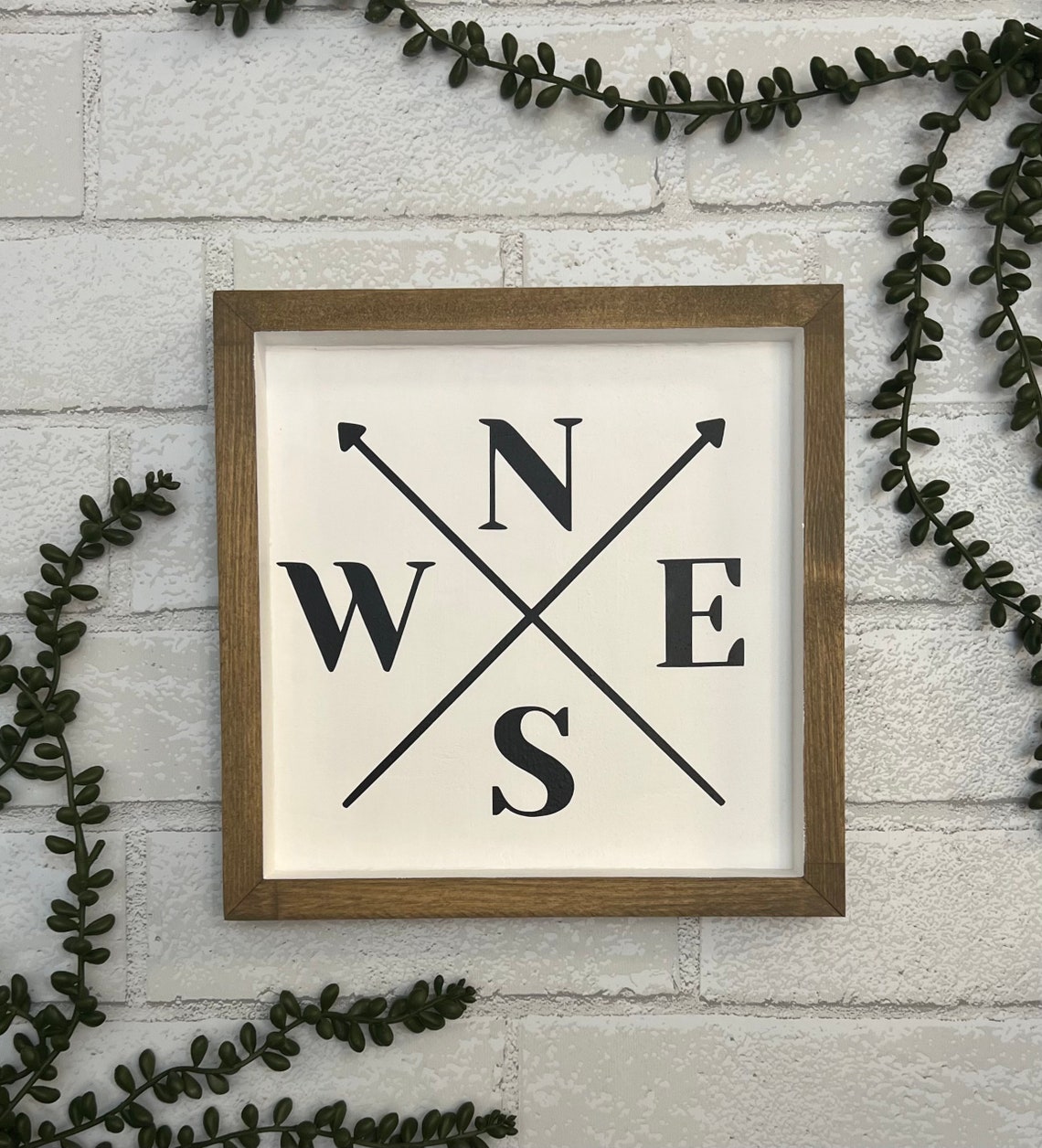 Compass Sign Nautical Compass Sign Tiered Tray Sign - Etsy