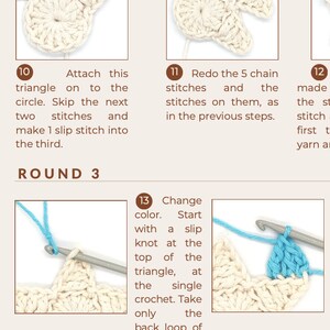 Star Granny Square Crochet Pattern for Blankets, Sky Granny Square ...