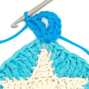 Star Granny Square Crochet Pattern for Blankets, Sky Granny Square ...