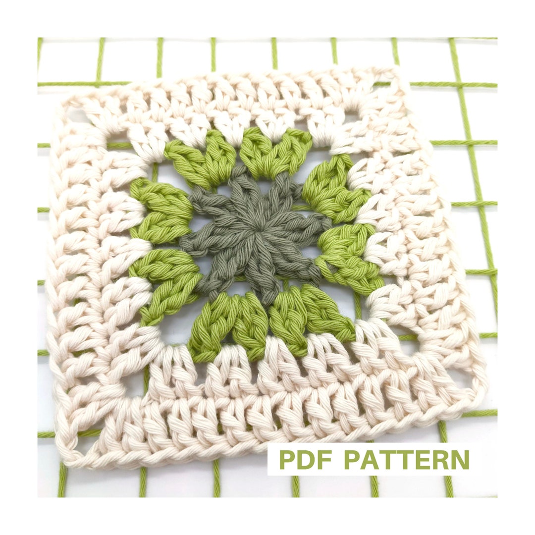 Easy Granny Square Crochet Pattern for Beginners, Boho Granny Square ...