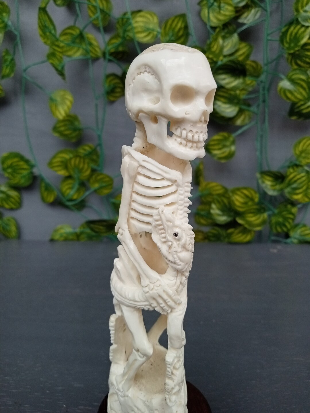 Hand Carved Human Skeleton Made of Bone - Etsy
