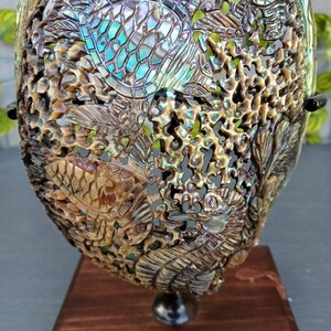 Carved Abalone Shell Sea Turtle Theme,real and Natural Abalone Shell ...