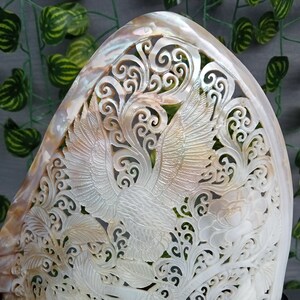 Hand Carved Pearl Mussels Shell Large Sizewith - Etsy