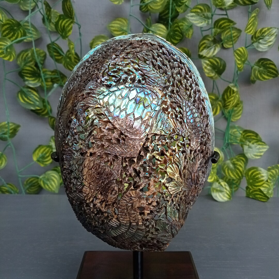 Carved Abalone Shell Sea Turtle Theme,real and Natural Abalone Shell ...