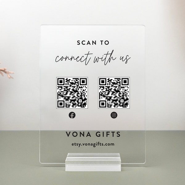 Qr Code Small Stand - Etsy