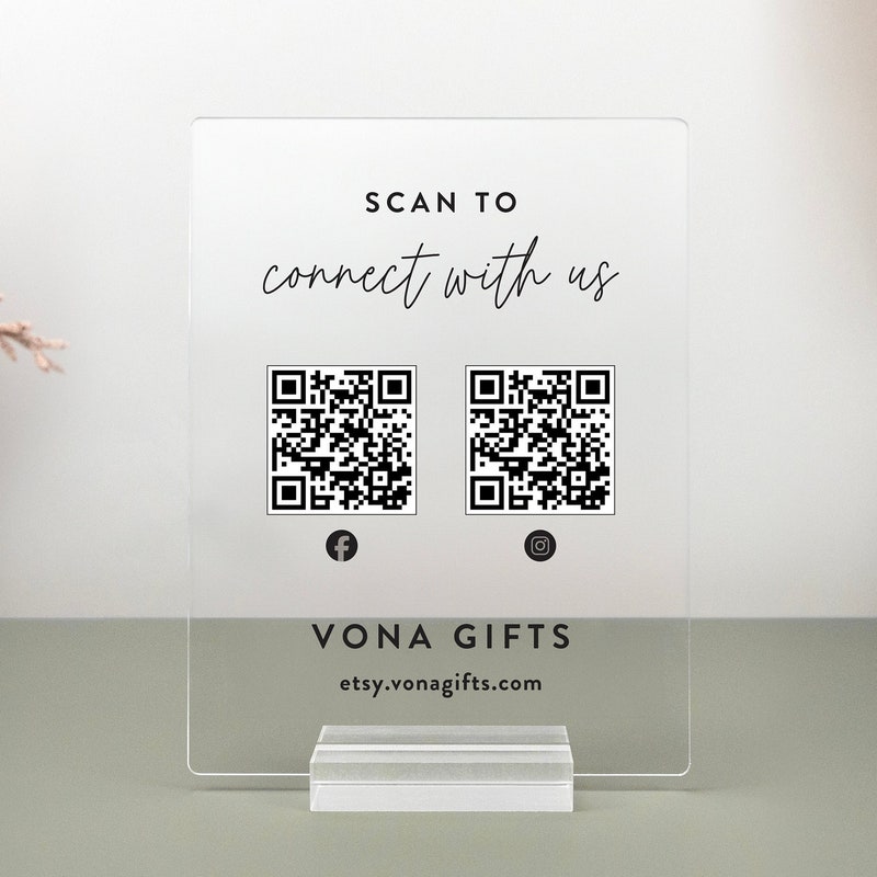 Qr Code Stand - Etsy