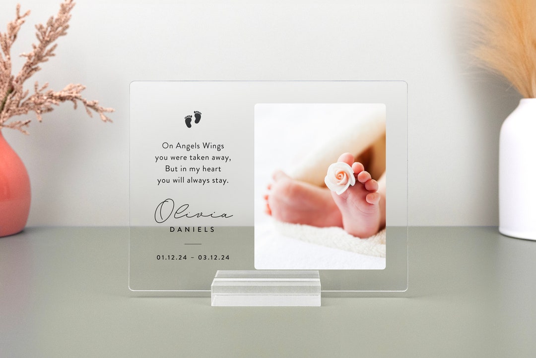 Personalized Baby Memorial Plaque: Custom Acrylic Remembrance Gift - Etsy