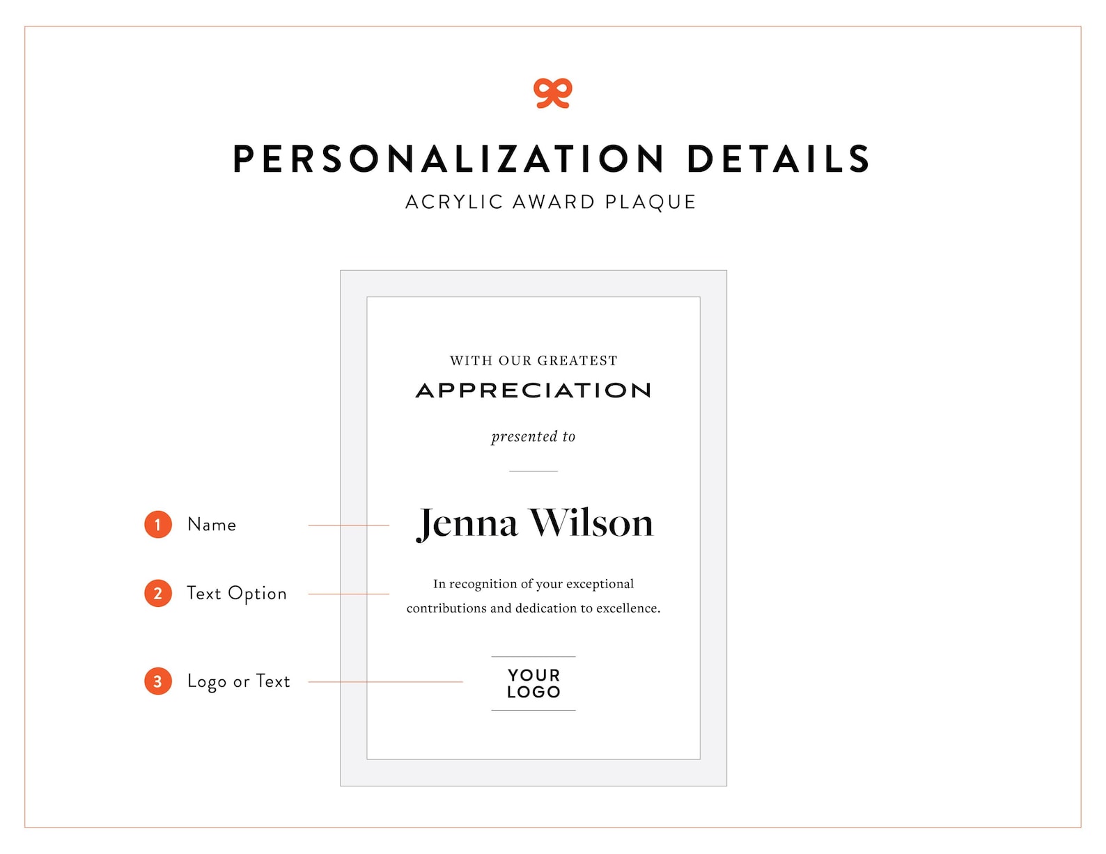 Personalized LED Award Plaque – Custom Employee Recognition Gift ...
