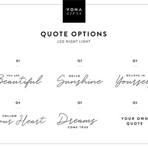 Inspirational Quote LED Light • Custom Quote Sign • custom LED Night ...