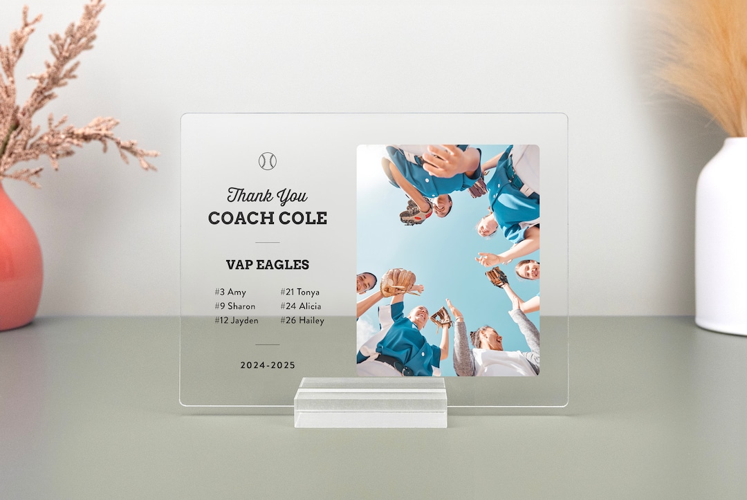 Personalized Coach's Gift Plaque, Coach Appreciation Gift, Gift for ...