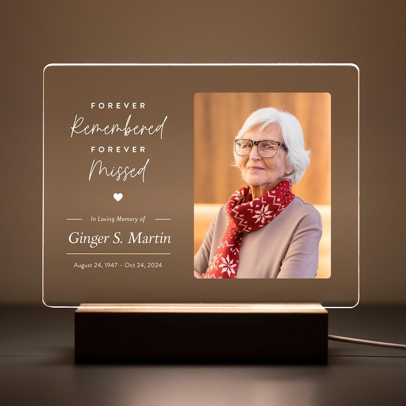 Led Memorial Acrylic - Etsy