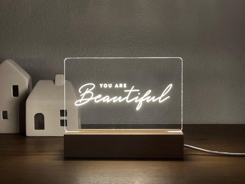 Inspirational Quote LED Light Custom Quote Sign custom LED - Etsy