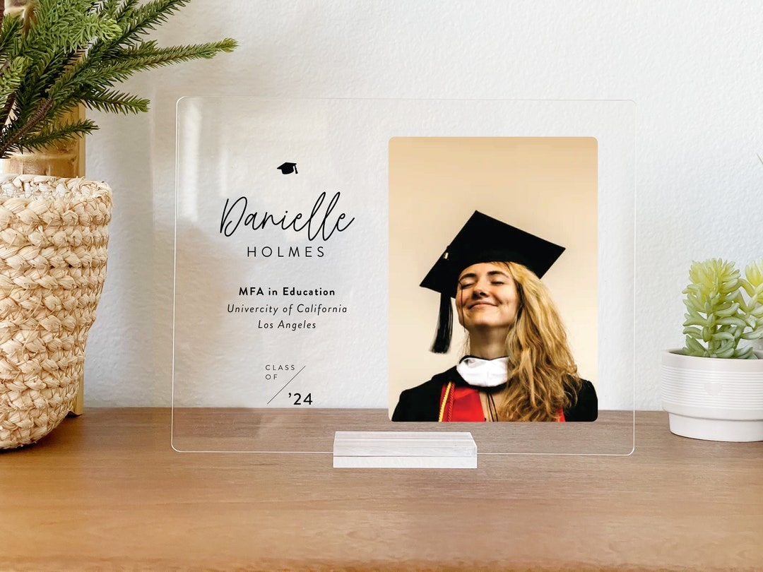 Graduation Gift Clear Acrylic Plaque With Photo and Personalization - Etsy