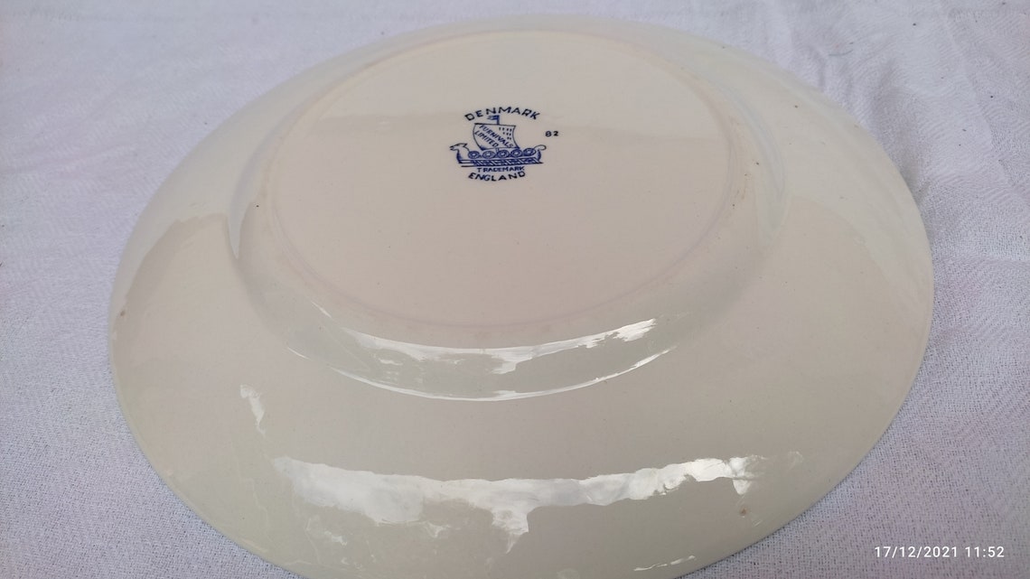 3 Furnivals Denmark Pattern White Blue Dinner Plates Rare - Etsy