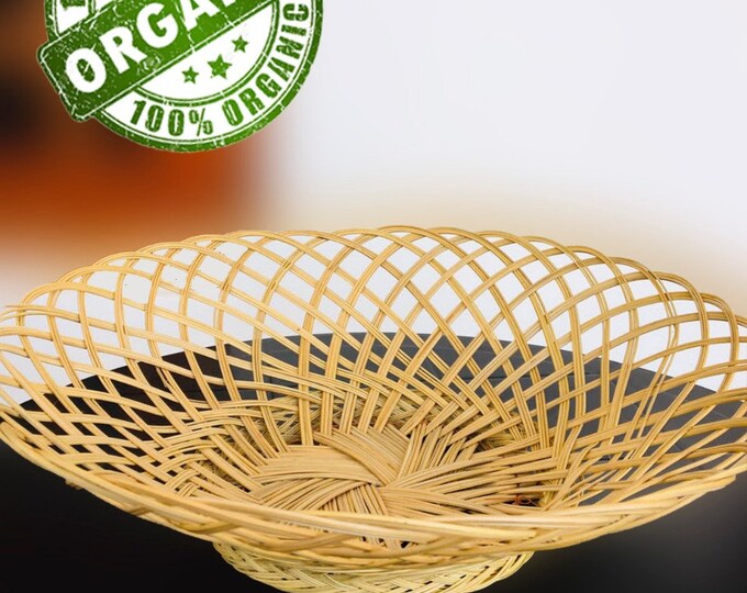 Handwoven Coconut Leaf Ekel Fruit and Vegetable Baskethandmade Tabletop ...