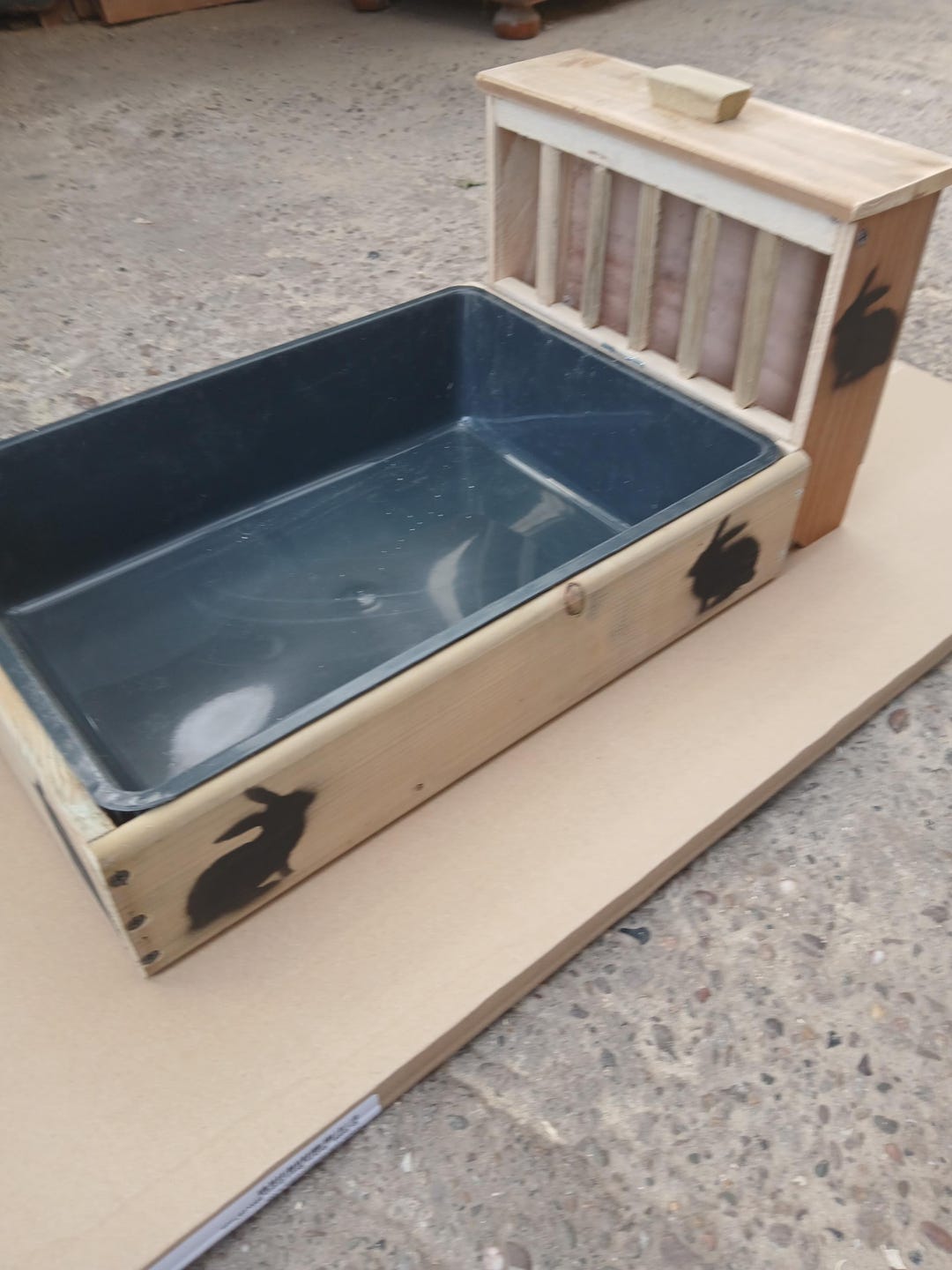 Indoor/outdoor Rabbit Feeder Tray - Etsy