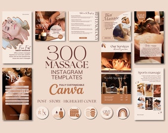 Massage Therapist Instagram Templates, Medical Spa Instagram Post ...