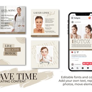 Botox and Filler Instagram Template, Nurse Injector Templates, Canva ...