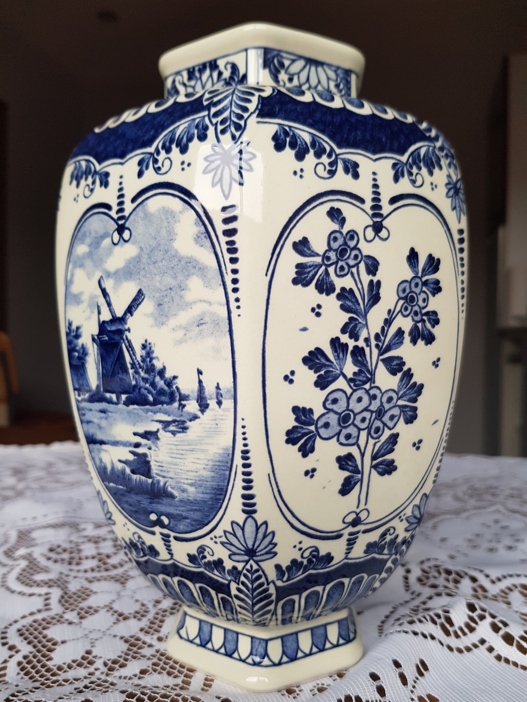 Vintage Vase Boch Delfts for Royal Sphinx - Etsy