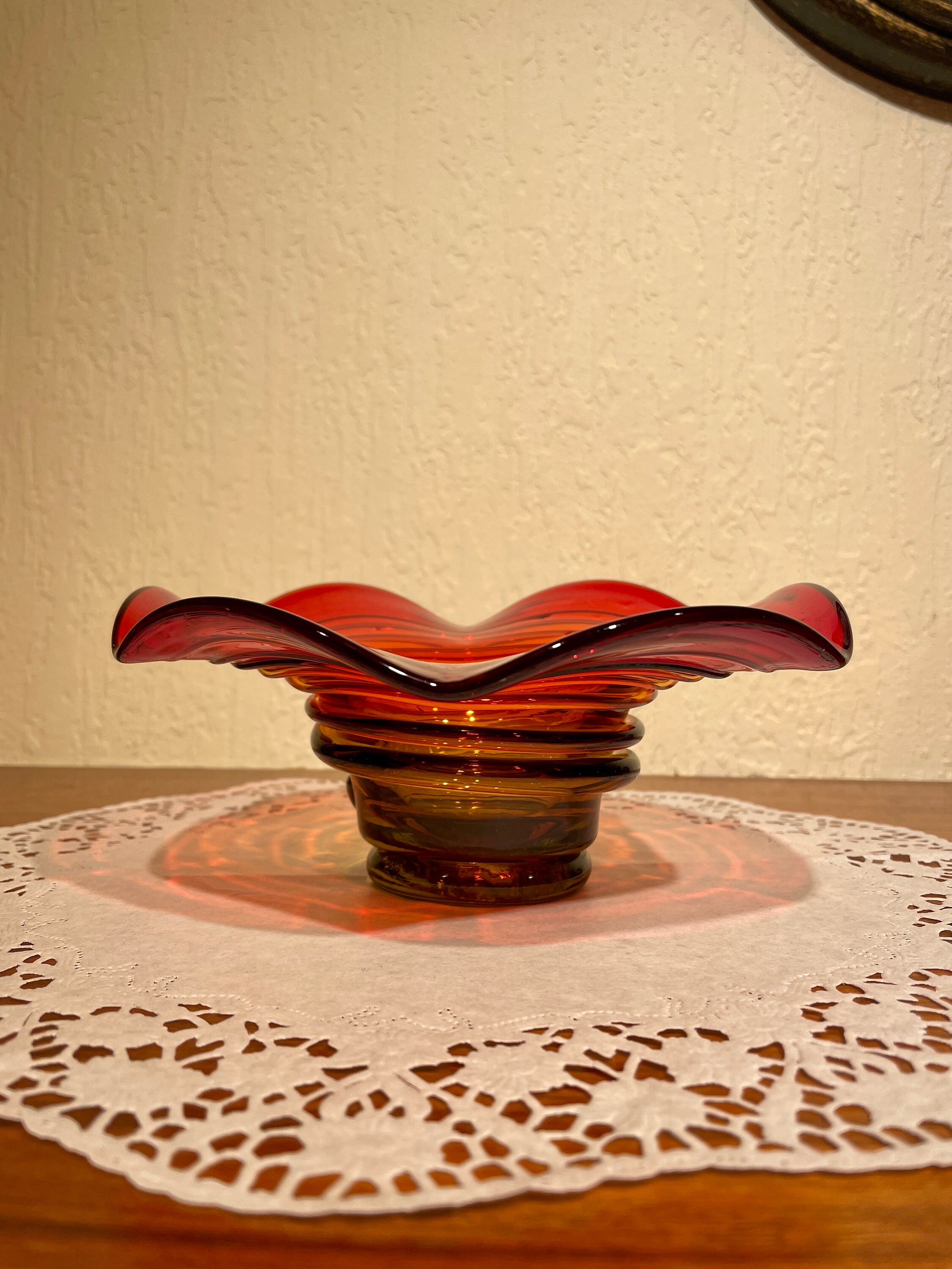 Italy Red-orange Vase, Vintage Italy 1980-1990, Fantastically Beautiful ...