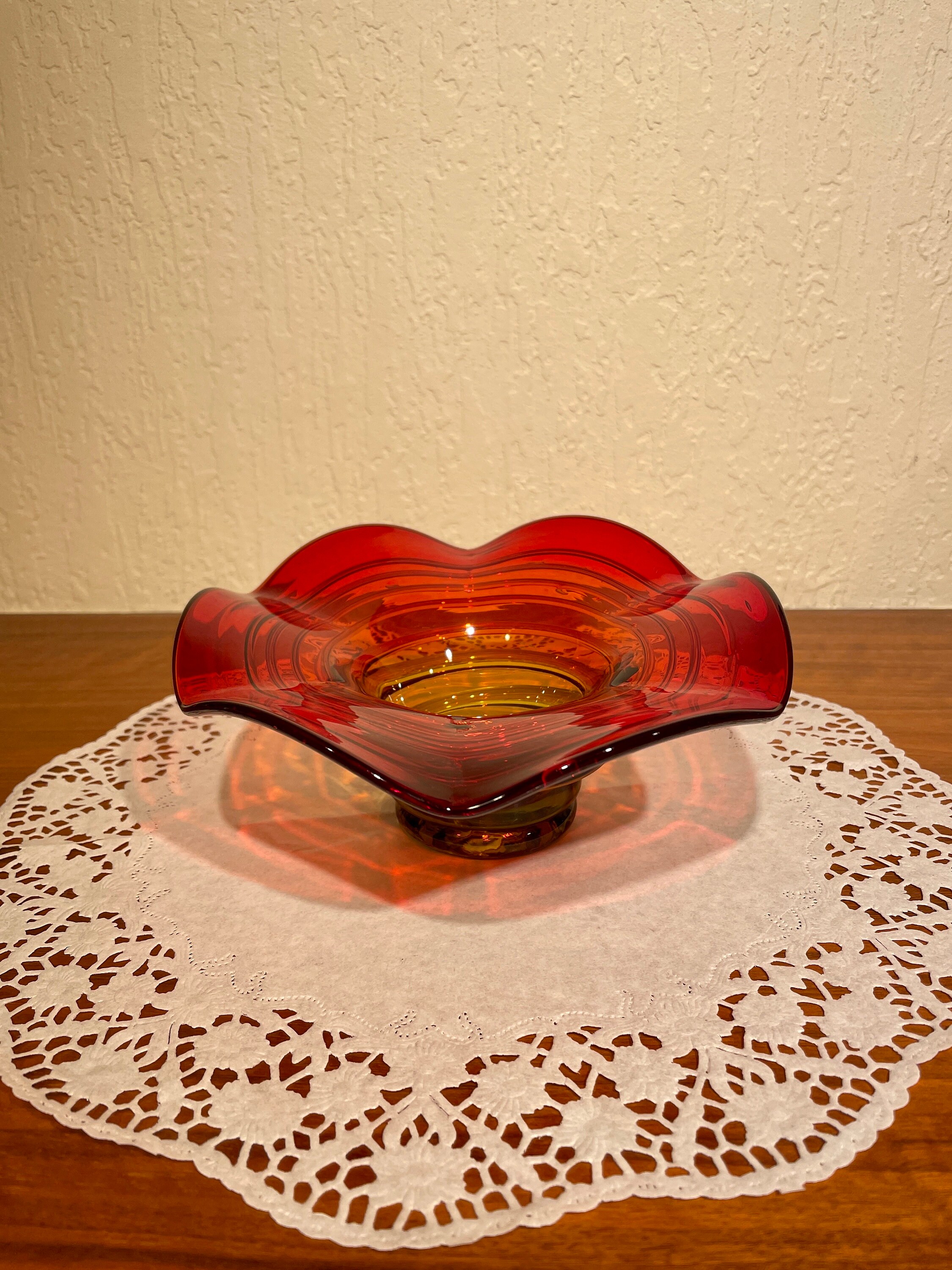 Italy Red-orange Vase, Vintage Italy 1980-1990, Fantastically Beautiful ...