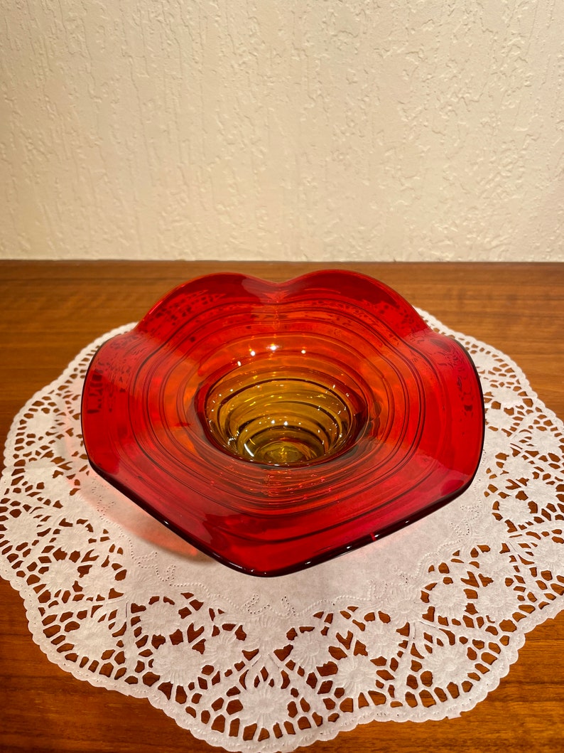 Italy Red-orange Vase, Vintage Italy 1980-1990, Fantastically Beautiful ...