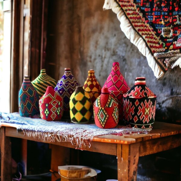 Moroccan Basket - Etsy