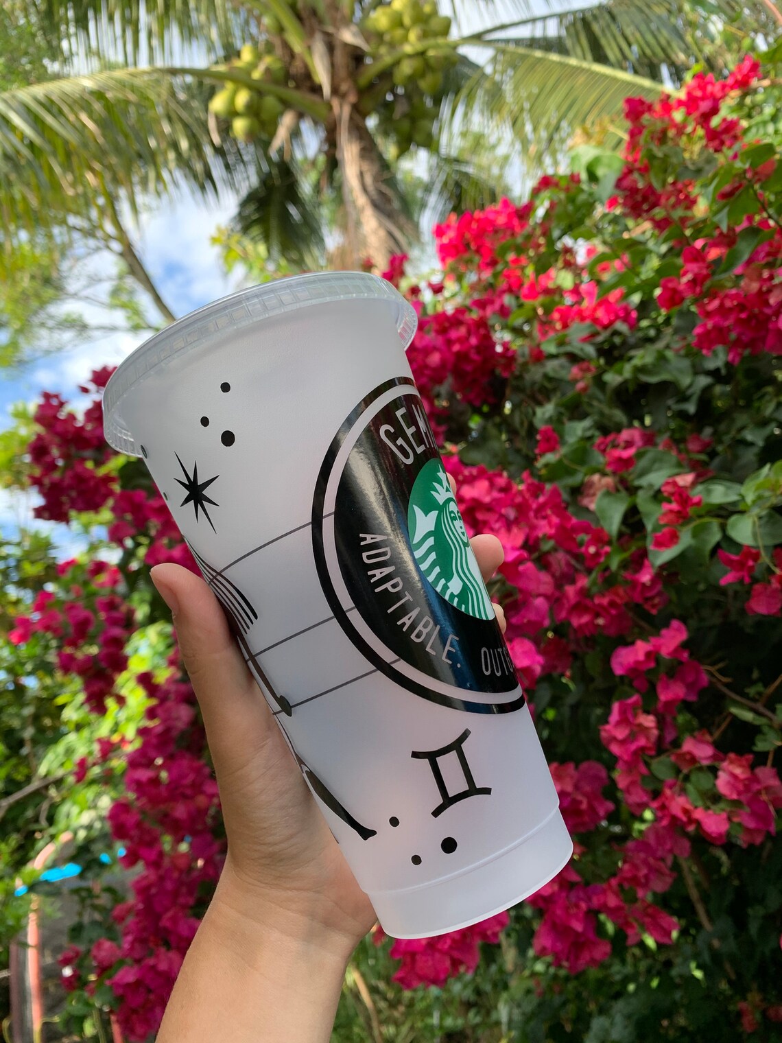 Zodiac Theme: Gemini 24oz Reusable Starbucks Cold Cup | Etsy