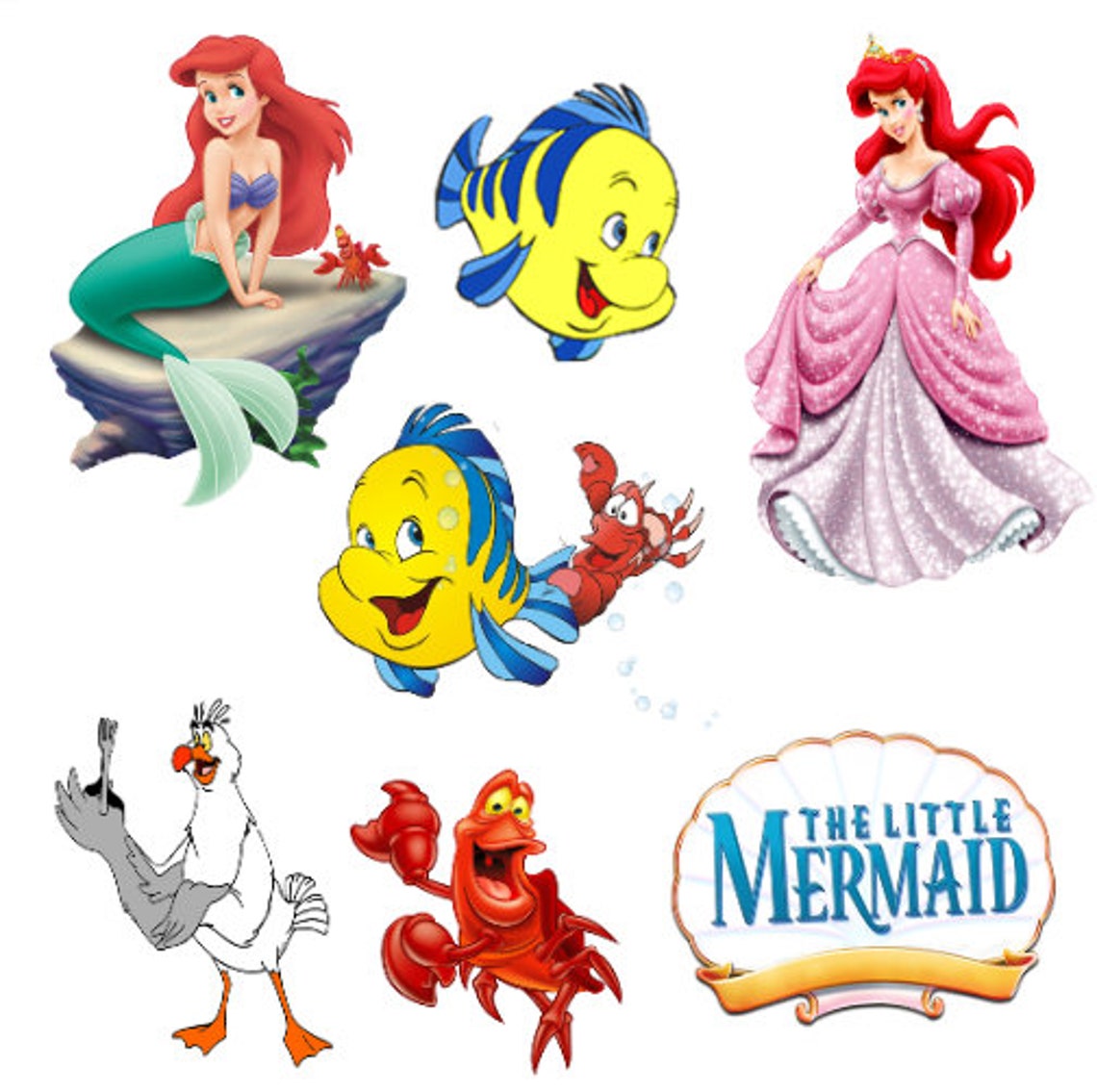 Ariel and Friends | Etsy