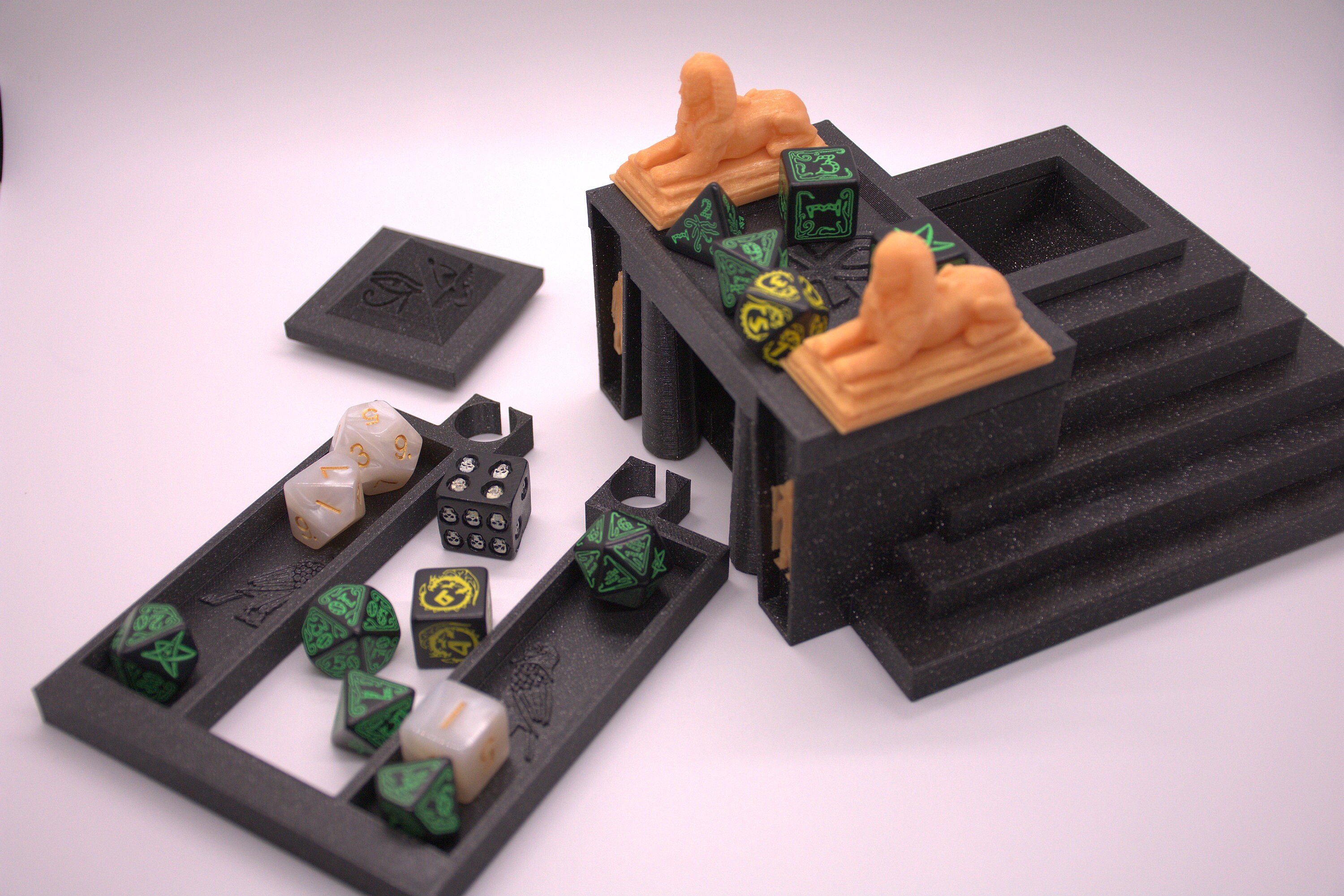 Egyptian Pyramid Dice Tower | Tabletop Accessory | Dungeons and Dragons ...