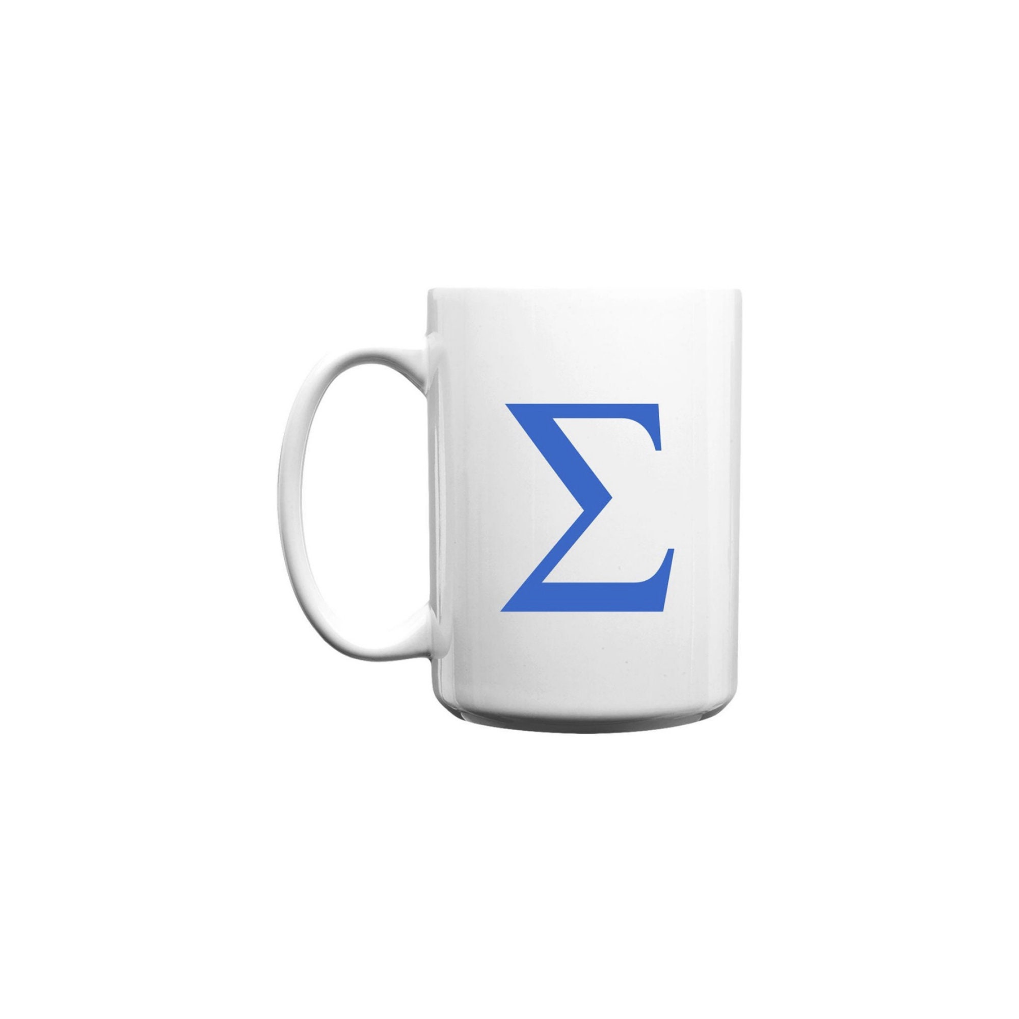 Blue Sigma Greek Letter