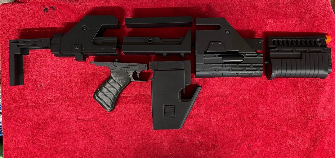 M41A Pulse Rifle Kit, 3D Printed Aliens Movie Accurate Magazine and ...