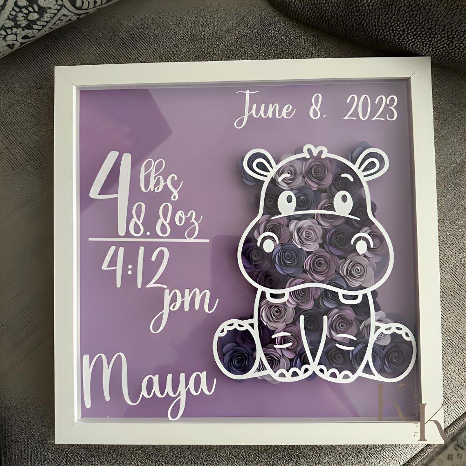 Custom Baby Stats Shadow Box – Personalized Nursery Decor| Nursery ...