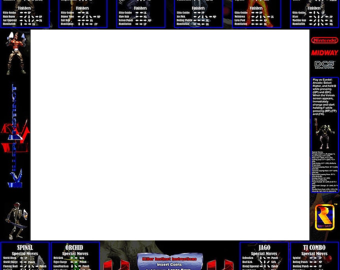 Killer Instinct Move List Bezel - Etsy