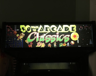 Arcade Classics Marquee for Reproduction Header/backlit Sign - Etsy