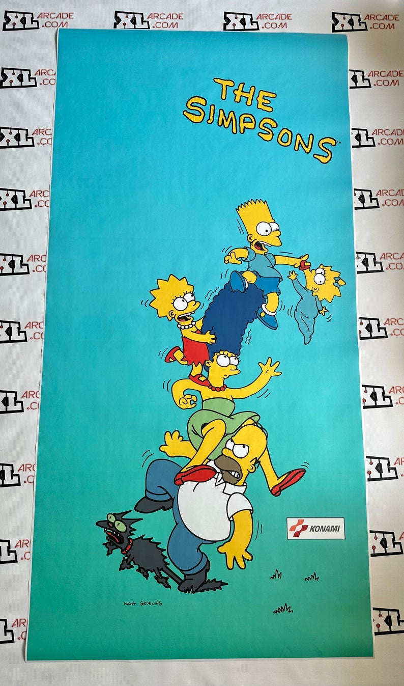 The Simpsons Side Art W/ Gradient - Etsy
