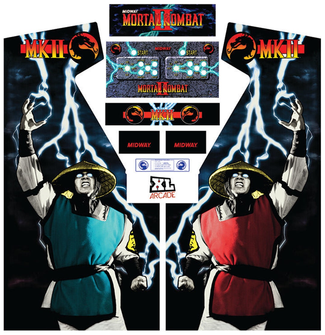 Mortal Kombat 2 Player 2 Red Raiden Complete Art Kit - Etsy