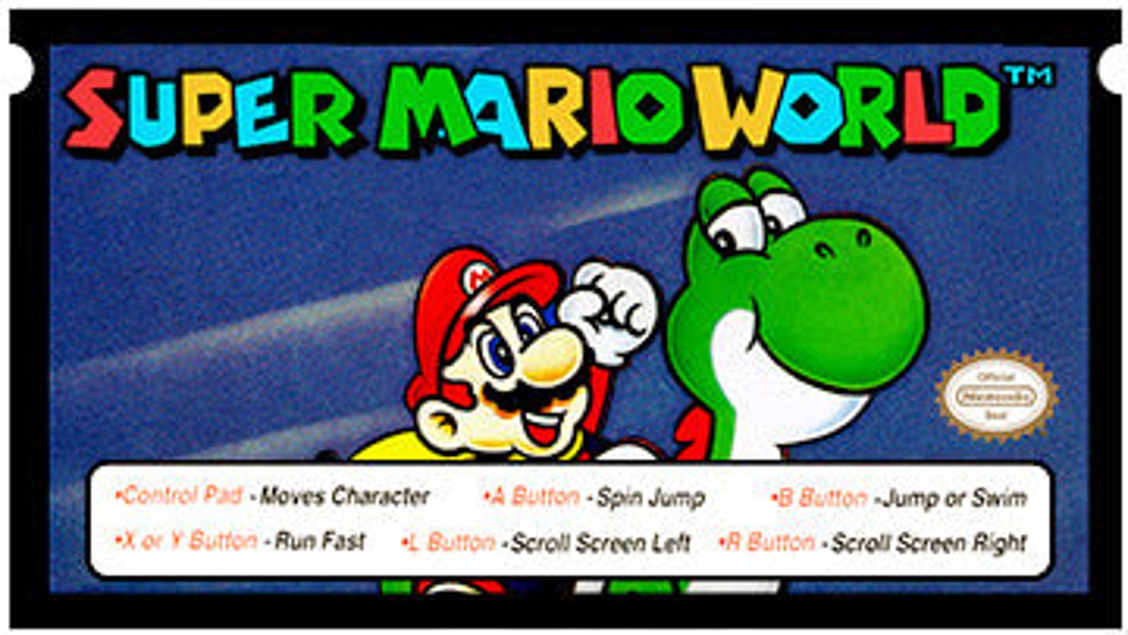 Nintendo Super System Super Mario World Marquee - Etsy