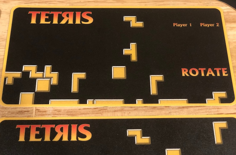 Tetris Cocktail Table Complete Artwork Kit - Etsy