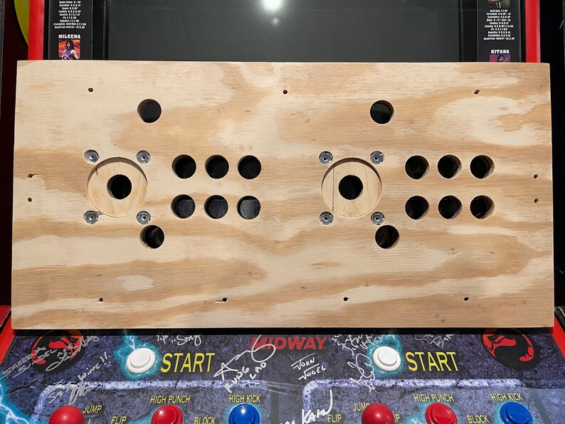 Mortal Kombat Style 7 Button Wood Control Panel - Etsy