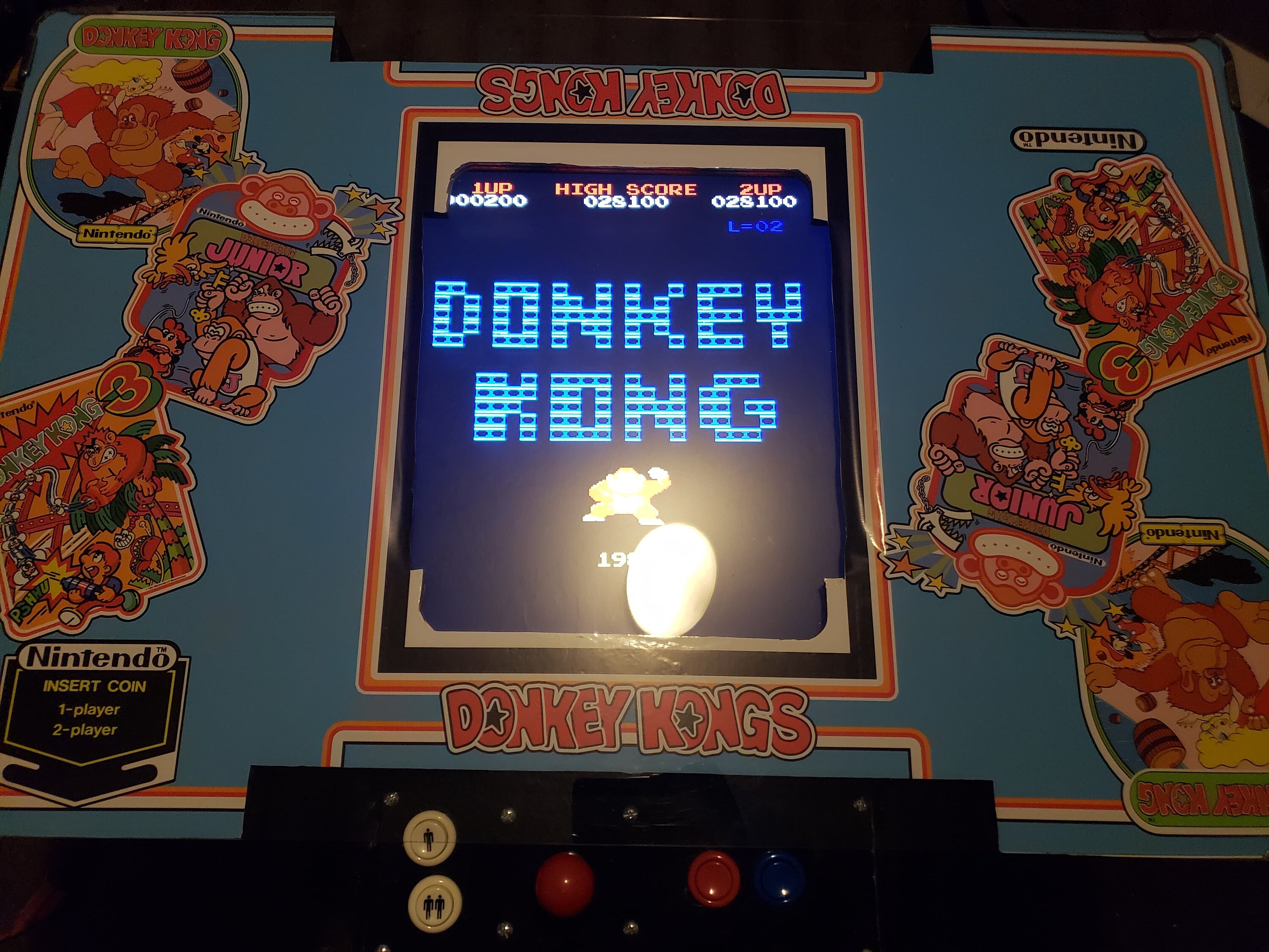 Donkey Kong Alternative Cocktail Table Art - Etsy