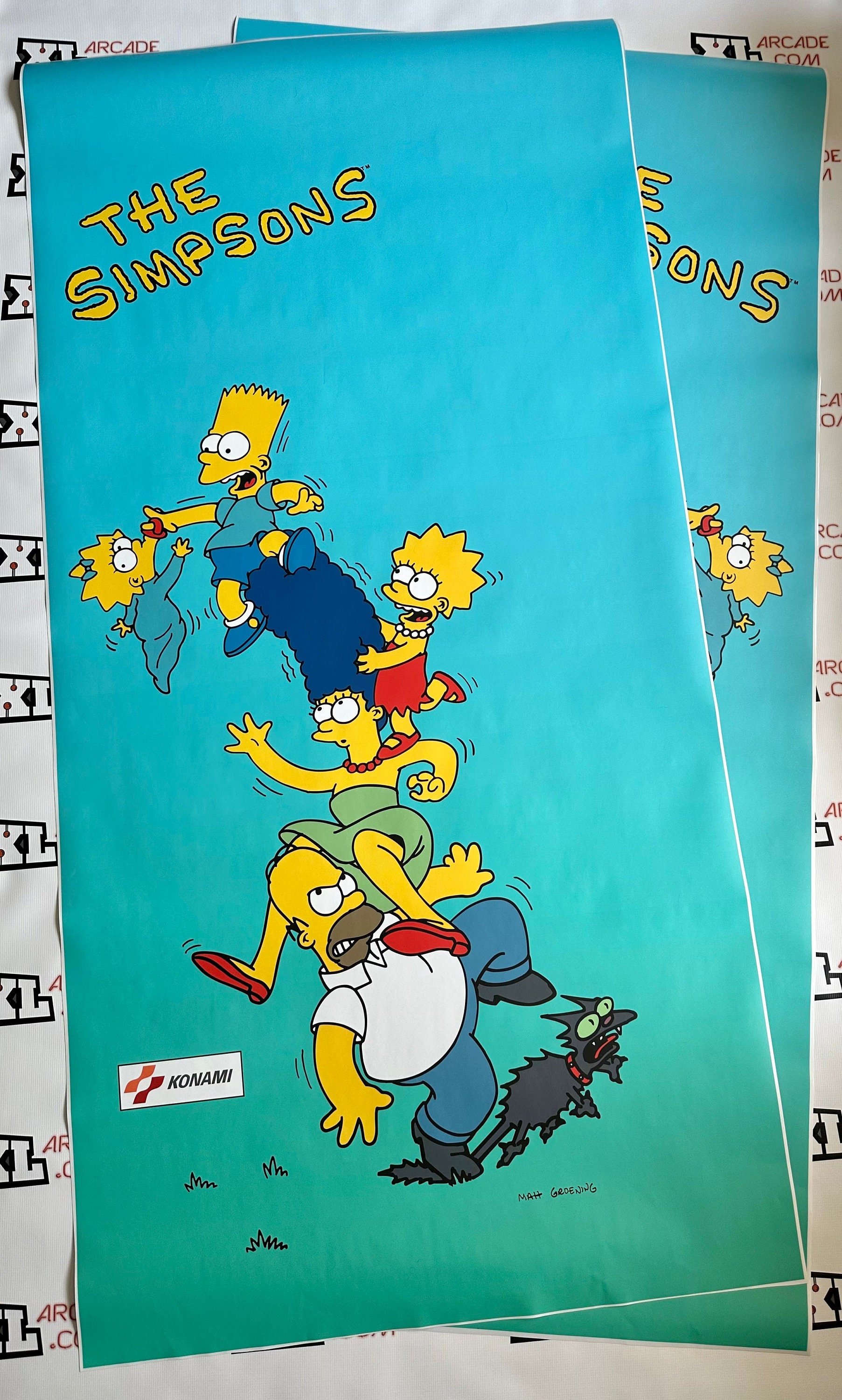 The Simpsons Side Art W/ Gradient - Etsy